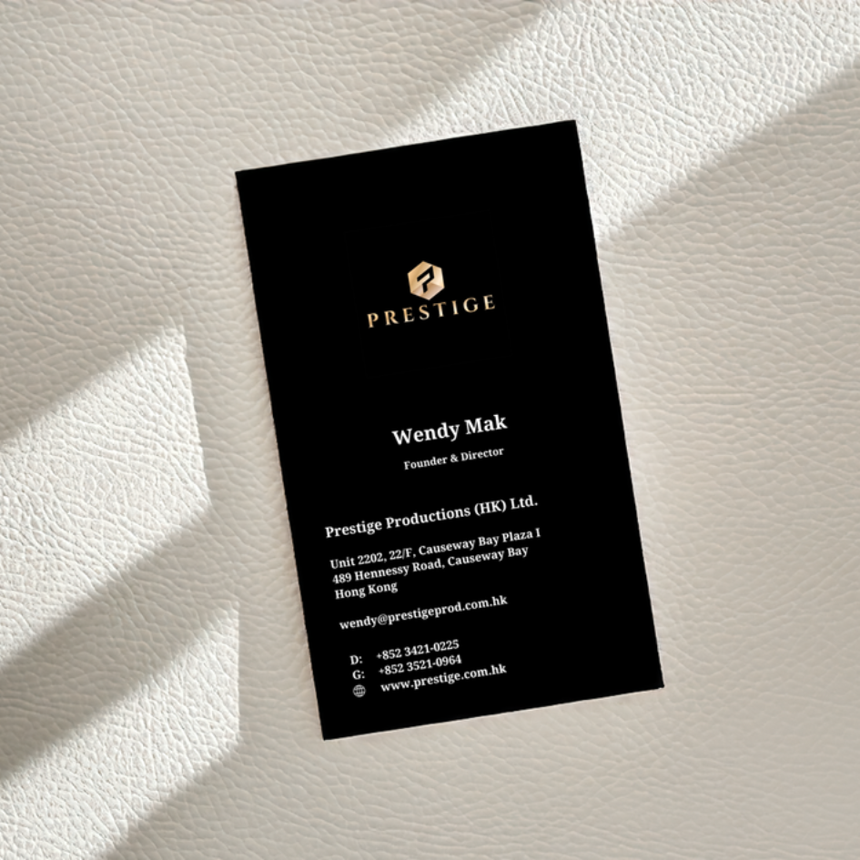 NFC-enabled Business Cards – Prestige Productions HK Ltd.